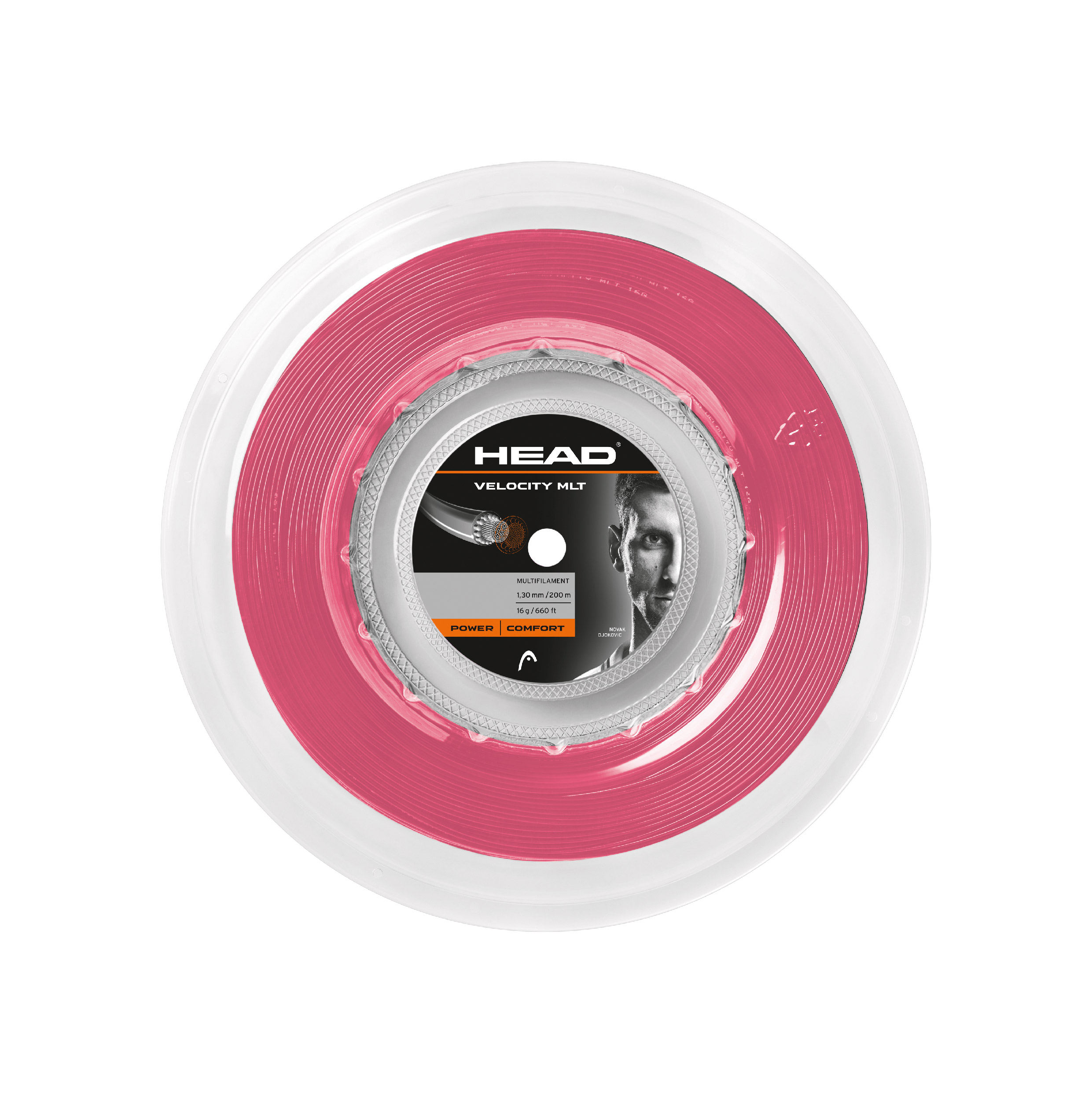 Velocity MLT Tennis String Reel (200m) (Pink) | Apex Active